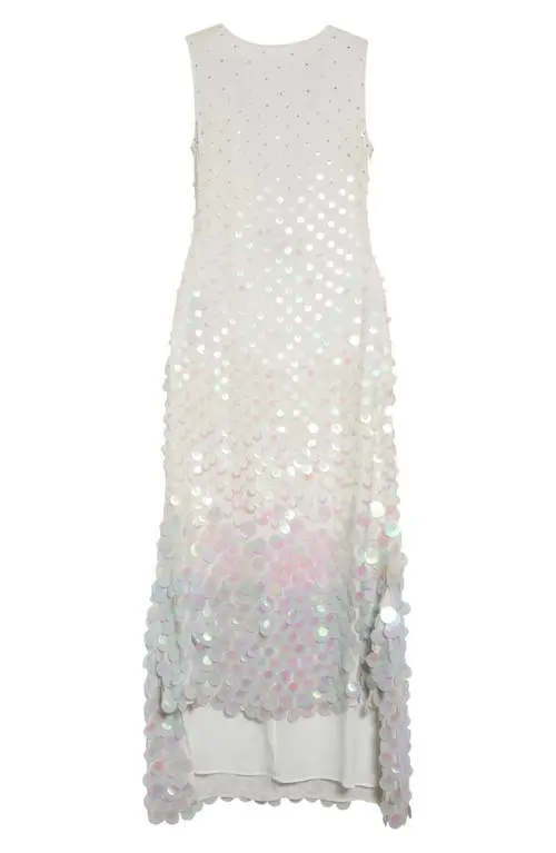 Christopher John Rogers Embellished Step Hem Silk Gown