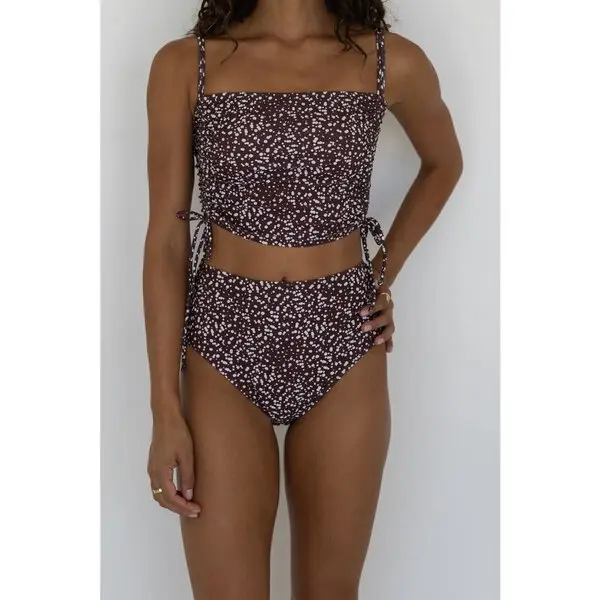 Geode Swimwear Olivia High Waisted Bikini Bottoms