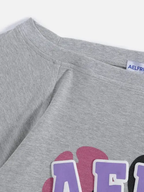 AELFRIC EDEN Flower Off-the-shoulder Tee