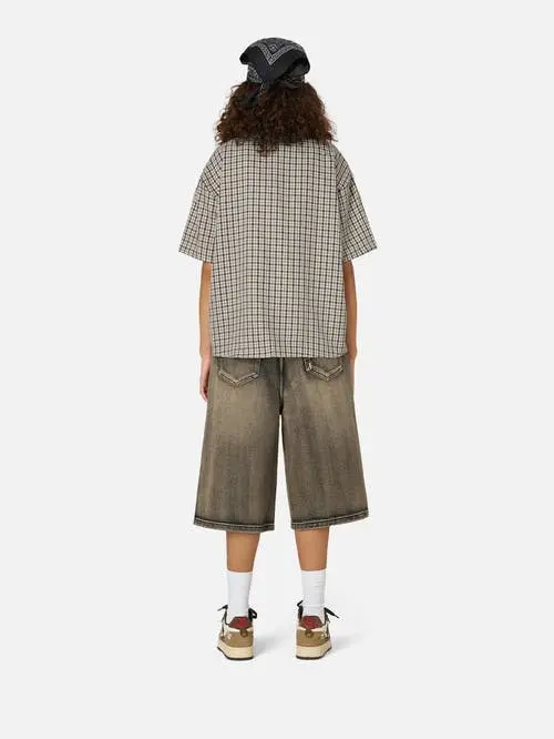 AELFRIC EDEN Plaid Embroidery Shirt