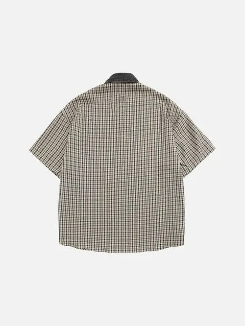 AELFRIC EDEN Plaid Embroidery Shirt