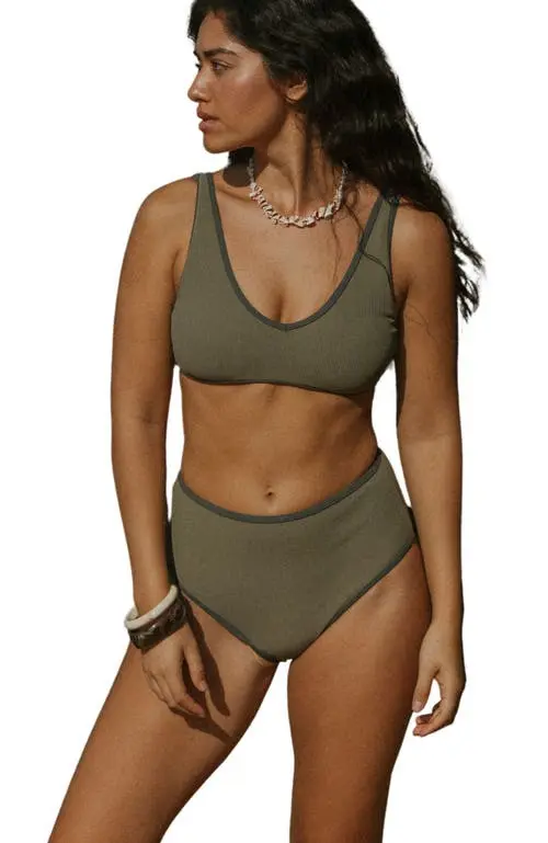 GEODE SWIMWEAR Haze V Neck Bikini Top