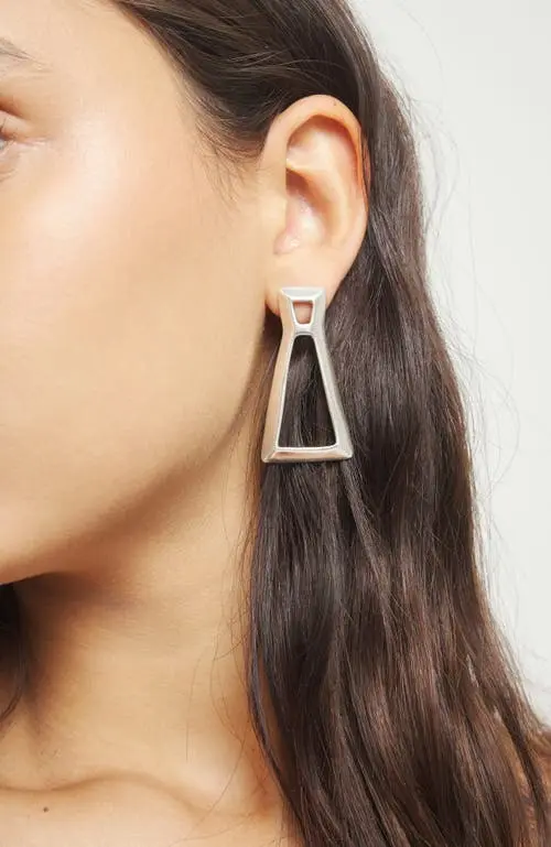 UNODE50 Tone Sculptural Sterling Drop Earrings