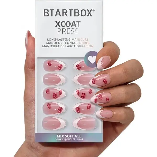 BTARTBOXNAILS Press-on Nails Almond Nail Set - Date Night