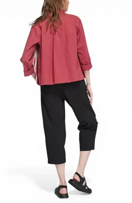LUUKAA Seraphina Printed Linen Cotton Shirt Jacket