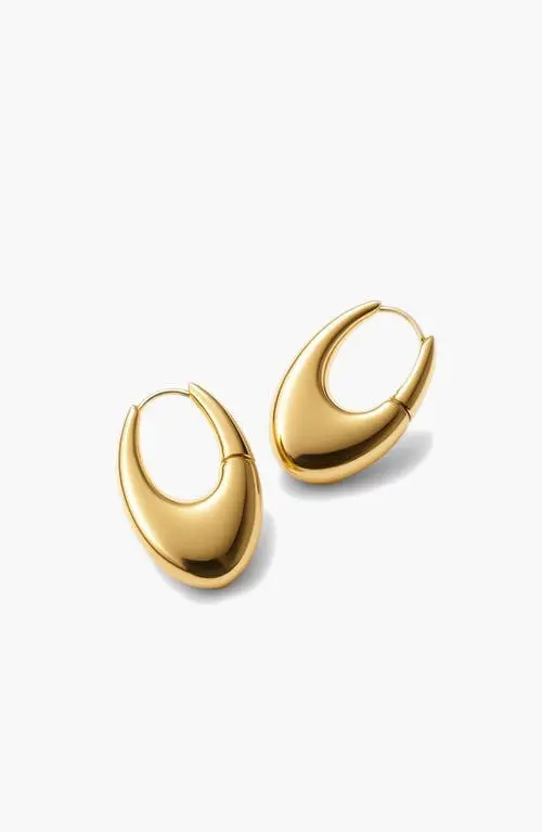 YOJ Eclipse Midi Hoops - Gold