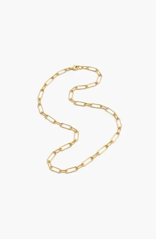 YOJ Molten Link Chain Necklace In 18ct Plated