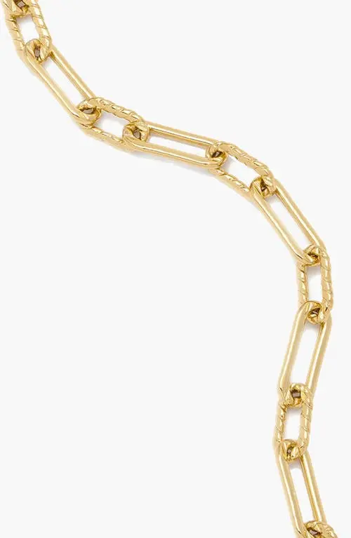 YOJ Molten Link Chain Necklace In 18ct Plated