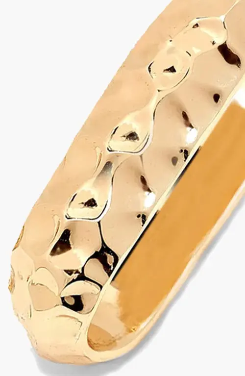 YOJ Sanu Soft Hammered Midi Hoop Earrings
