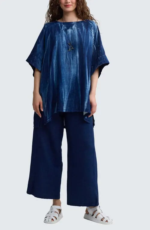 LUUKAA Quinn Batik-effect Back-button Tunic