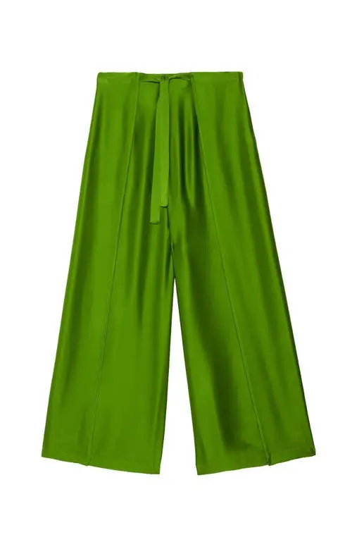 OTTOD'AME Viscose Sarong Trousers - Matcha
