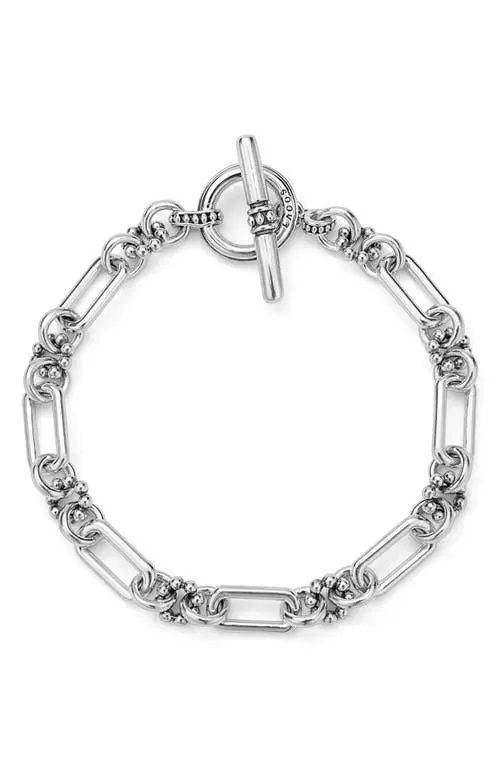 Lagos Petite Sterling Link Bracelet - Silver
