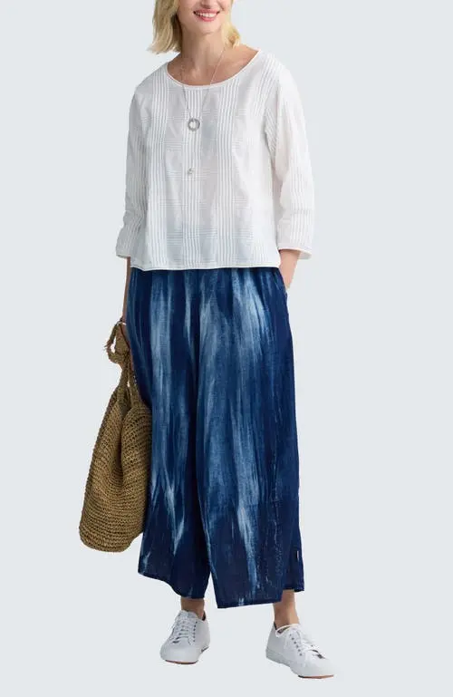 LUUKAA Skylar Batik-effect Wide-leg Pants