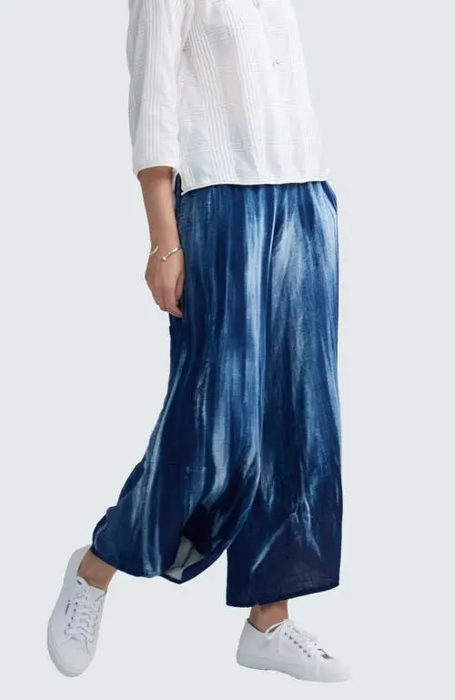 LUUKAA Skylar Batik-effect Wide-leg Pants