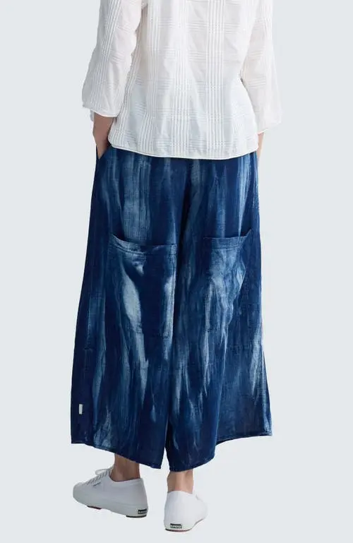 LUUKAA Skylar Batik-effect Wide-leg Pants