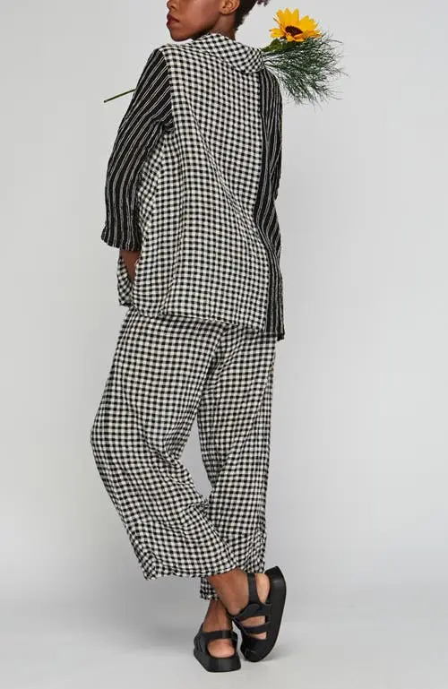 LUUKAA Illustra Checkered And Striped Blended