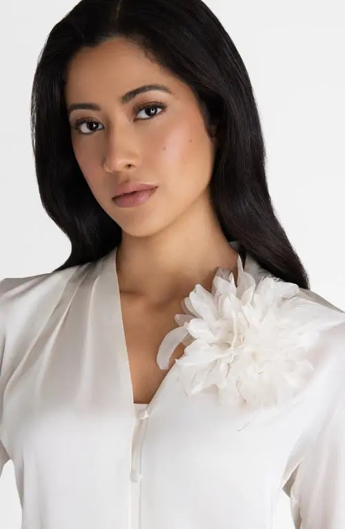 HELENA SIMON Dahlia Floral Brooch