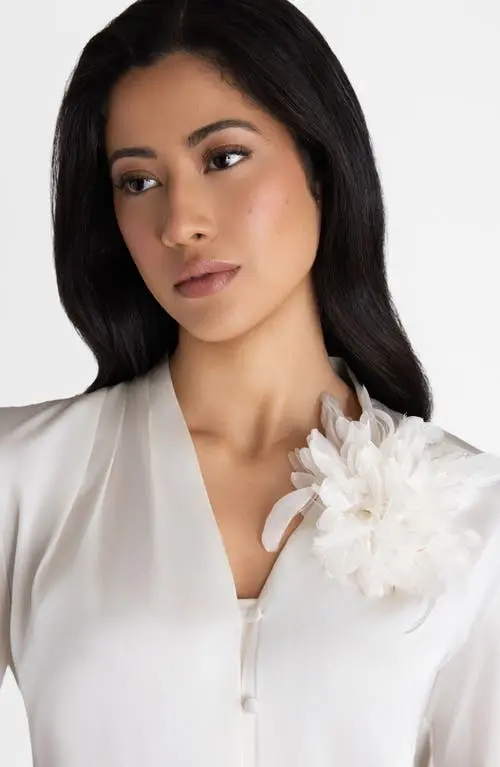 HELENA SIMON Dahlia Floral Brooch