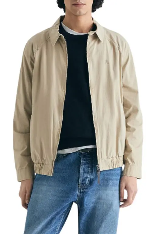 SCALPERS Cotton Bomber Jacket - Lightcamel