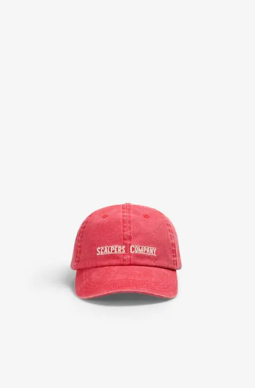 SCALPERS Company Vintage Style Cap - Red