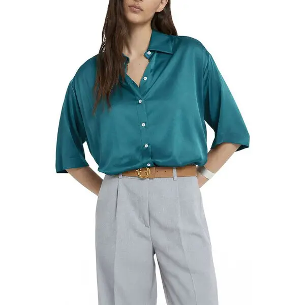 OTTOD'AME Viscose Shirt - Blue