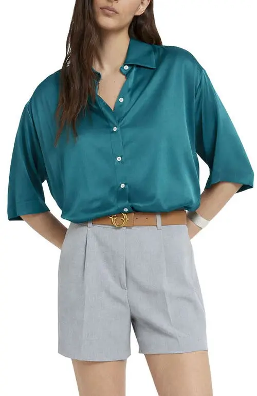 OTTOD'AME Viscose Shirt - Blue