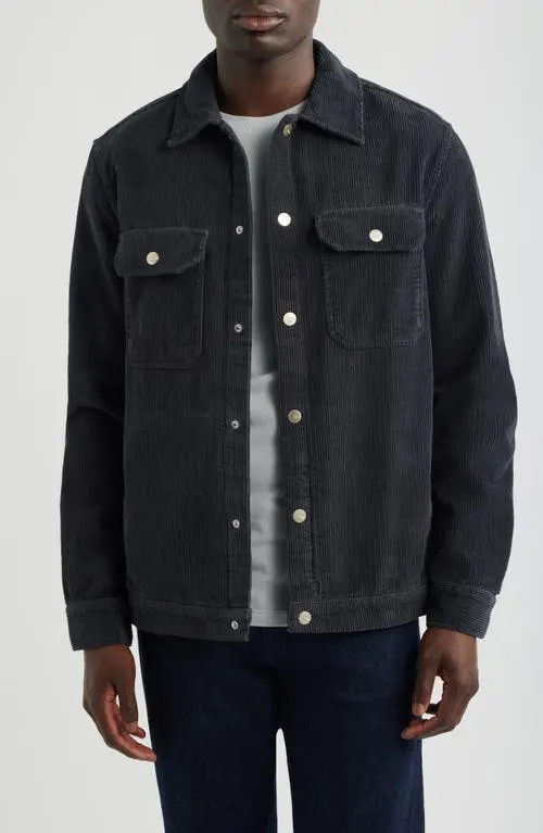 MAVI Corduroy Snap-up Shirt - Phantom