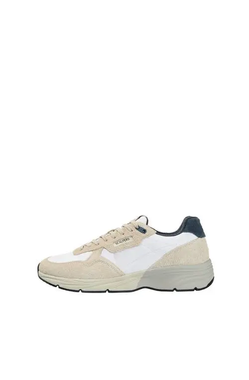SCALPERS Contrasting Suede Sneaker - White