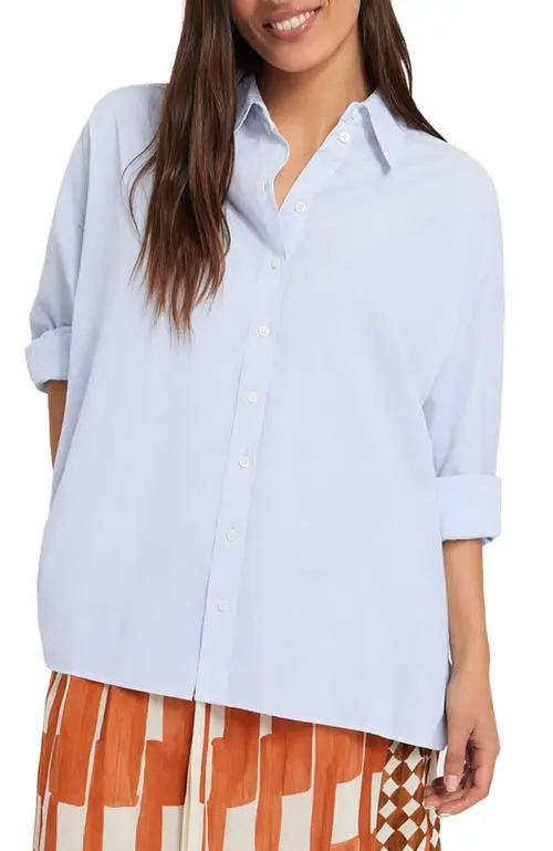 OTTOD'AME Cotton Poplin Shirt - Blue