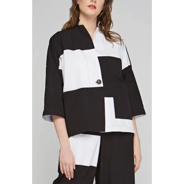 LUUKAA Thessaly Poplin Jacket With Horizontal Coupes