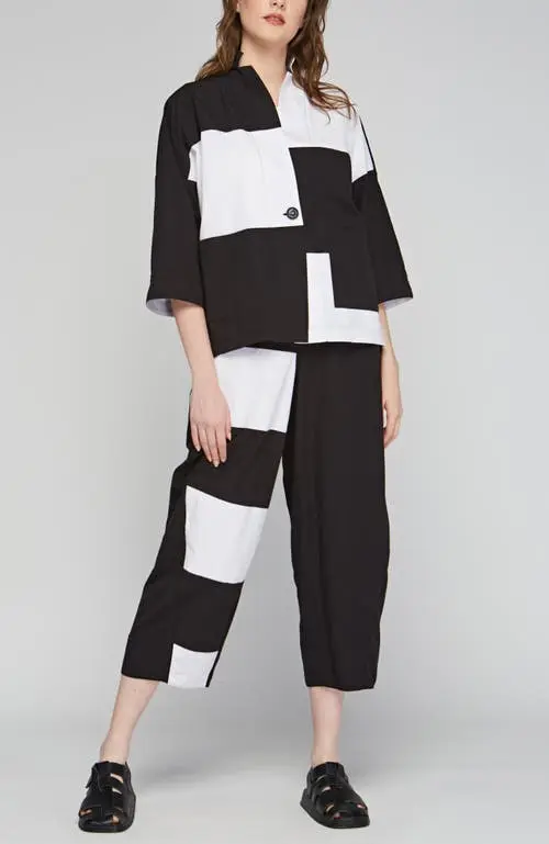LUUKAA Thessaly Poplin Jacket With Horizontal Coupes