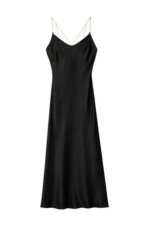 OTTOD'AME Slip Dress In Viscose