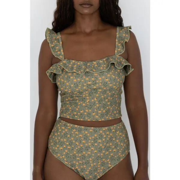Geode Swimwear Cabo Square Neck Bikini Top