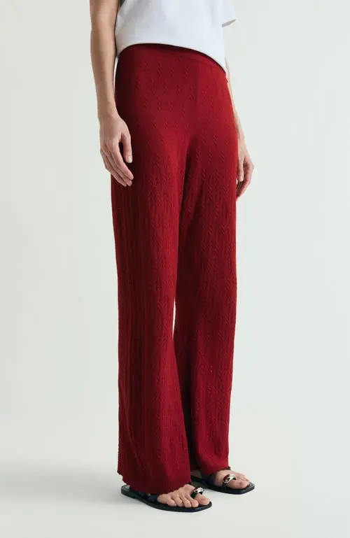 SCALPERS Set Pointelle Knit Pant