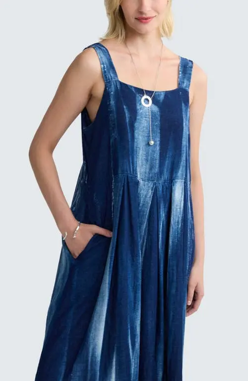 LUUKAA Peyton Batik-effect Tiered Dress
