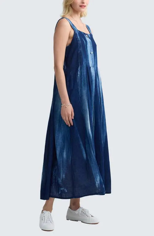 LUUKAA Peyton Batik-effect Tiered Dress