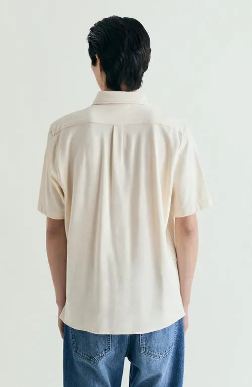 SCALPERS Honeycomb Resort Shirt - Cream