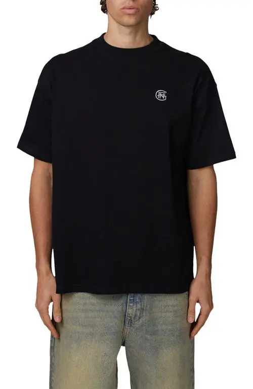 GOOD FOR NOTHING Oversized Halftone T-shirt - Black