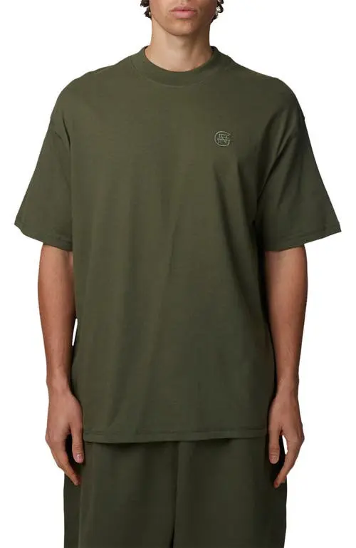 GOOD FOR NOTHING Oversized Halftone T-shirt - Green
