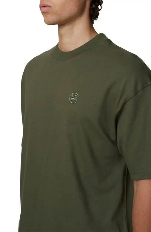 GOOD FOR NOTHING Oversized Halftone T-shirt - Green