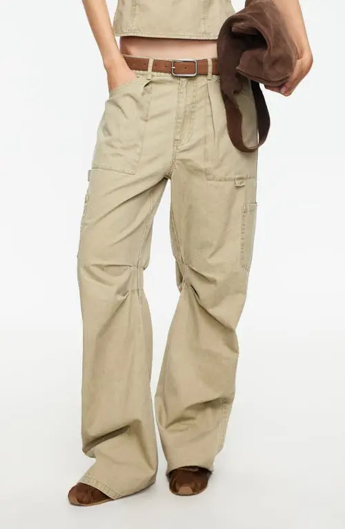 Lioness Miami Vice Low Rise Carpenter Pants - Tan