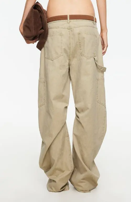 Lioness Miami Vice Low Rise Carpenter Pants - Tan