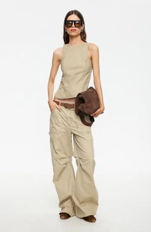 Lioness Miami Vice Low Rise Carpenter Pants - Tan
