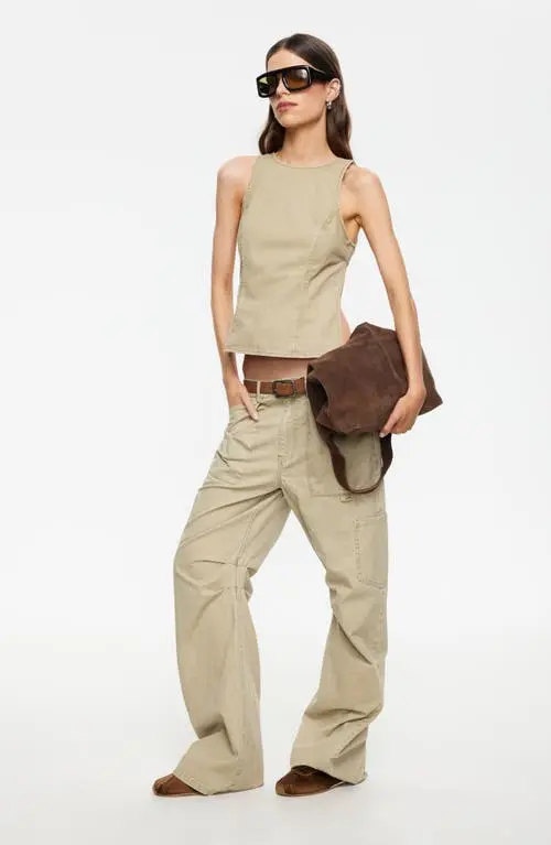 Lioness Miami Vice Low Rise Carpenter Pants - Tan