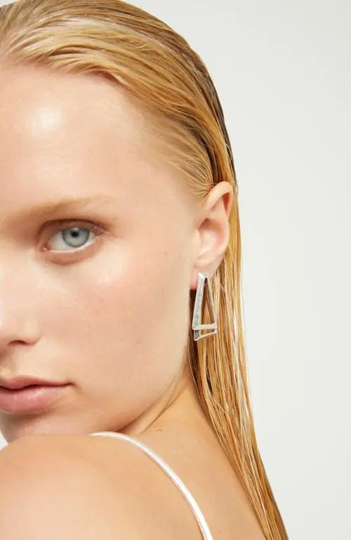 UNODE50 Open Triangle Stud Earrings
