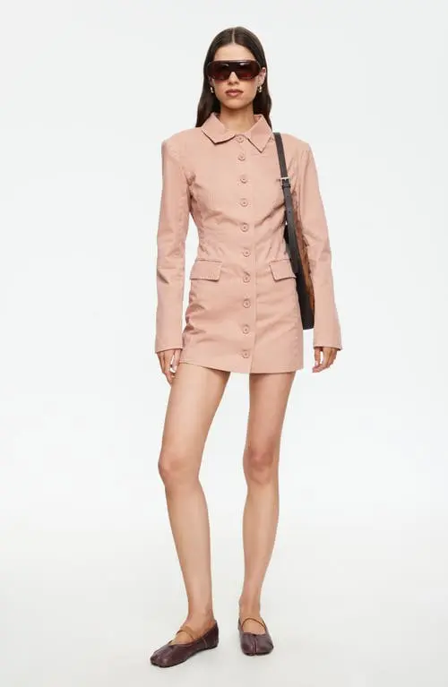 Lioness Cheri Long Sleeve Minidress - Rose