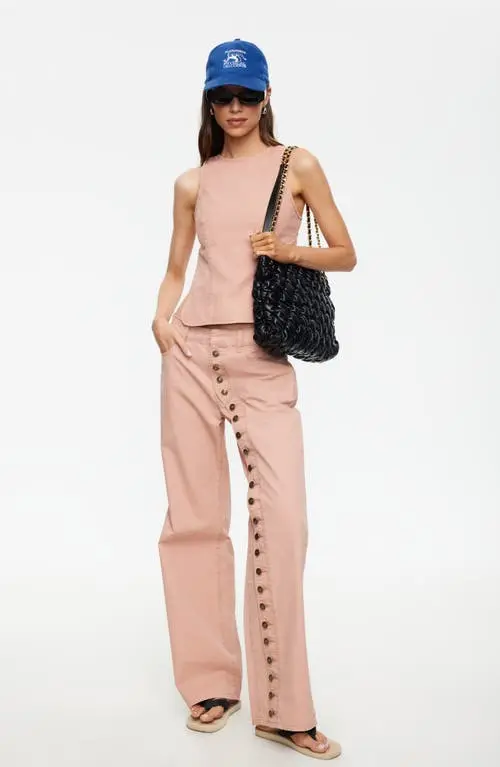Lioness Penny Cotton Pants - Rose