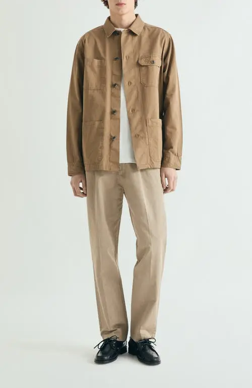 SCALPERS Overshirt With Buttoned Pockets - Taupe