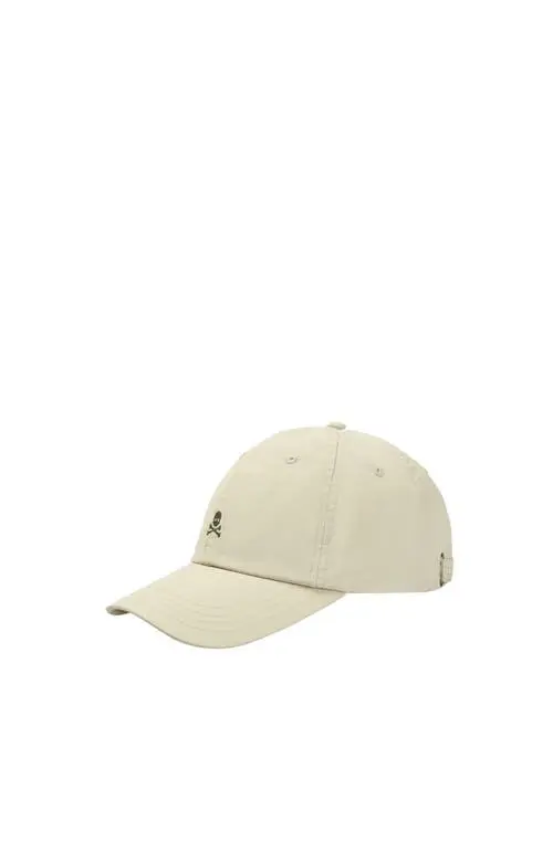 SCALPERS Tec Hood Cap Baseball Cap With Embroidered Logo - Beige