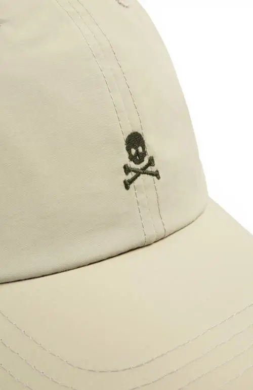 SCALPERS Tec Hood Cap Baseball Cap With Embroidered Logo - Beige